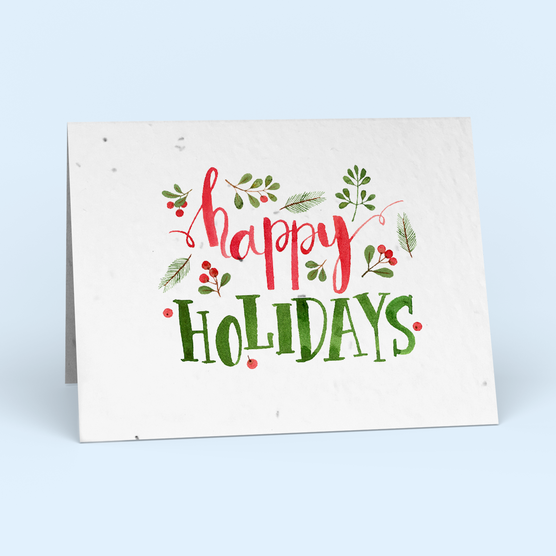 Happy Holidays Watercolor | Christmas Card | Cute Root