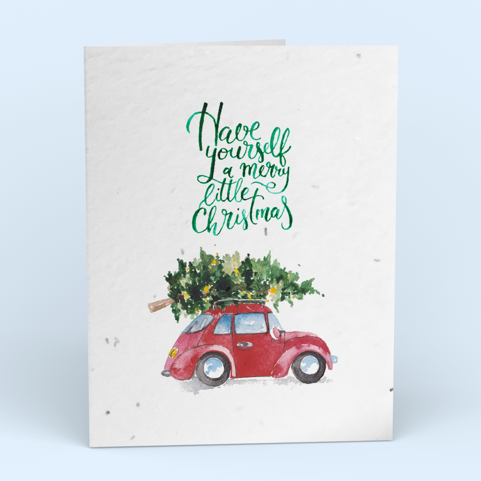 Tree Shopping | Christmas Card | Cute Root